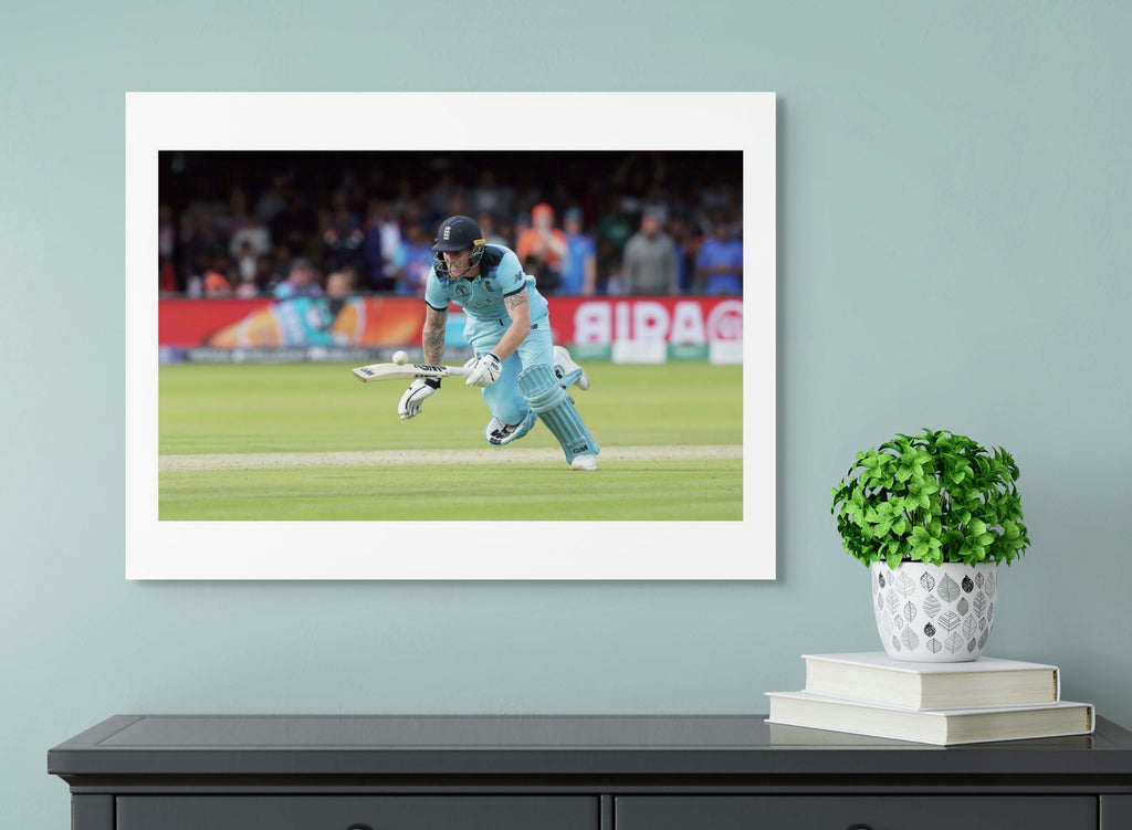 Ben Stokes clips the incoming ball with his bat and sends it flying ou ...